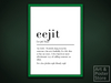 Second Life Marketplace - Eejit - Irish Slang Poster | Mesh Frame with ...